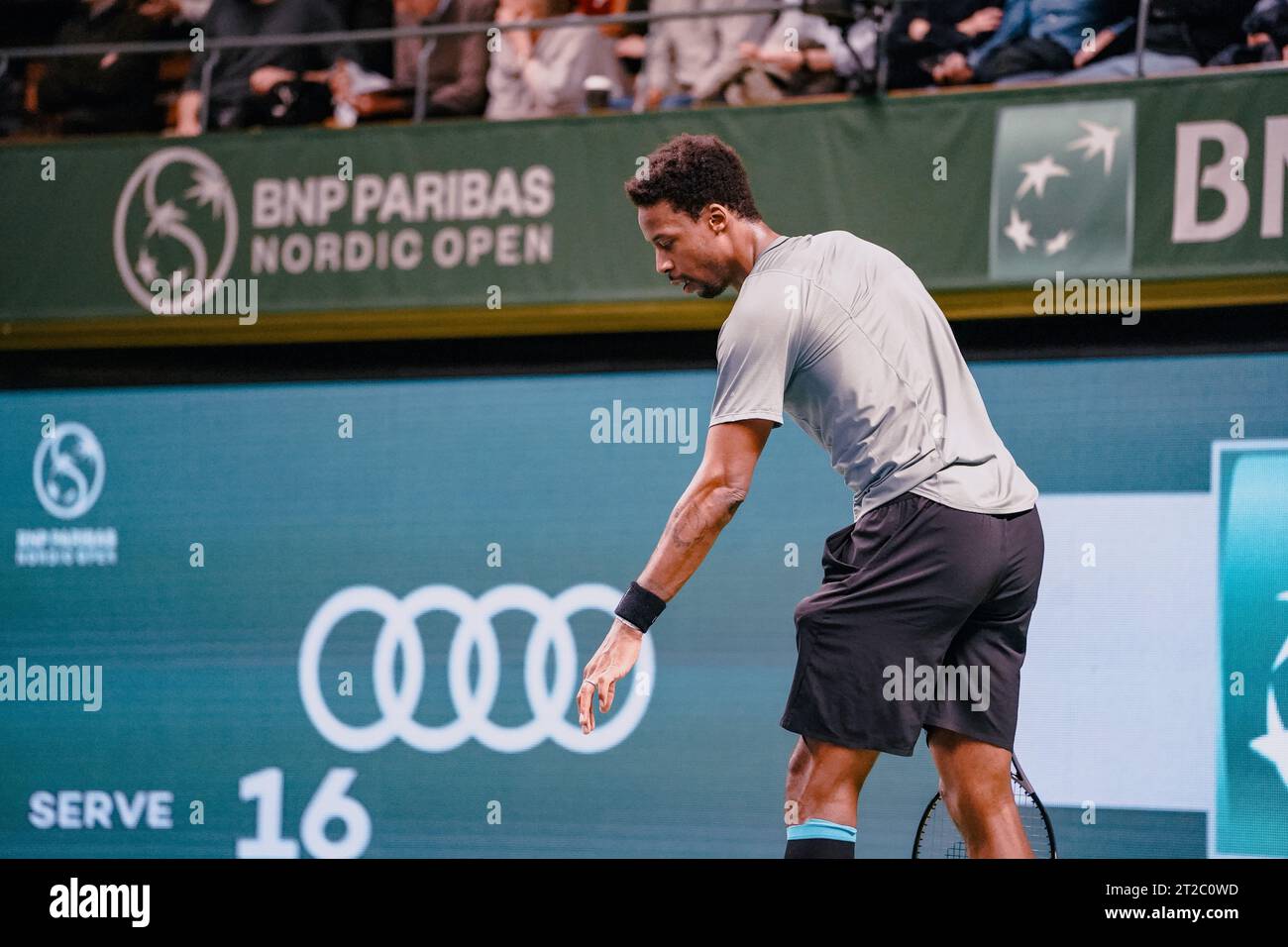 Stockholm, Kungliga tennishallen, Gaël Monfils against Márton Fucsovics ...