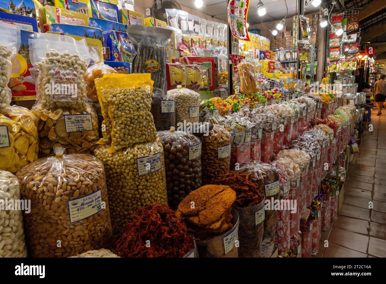 Ben Thanh Market Saigon, vetnam Stock Photo - Alamy