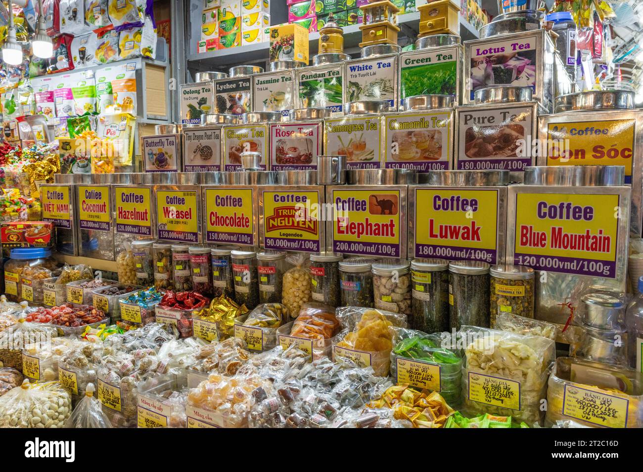 Ben Thanh Market Saigon, vetnam Stock Photo - Alamy