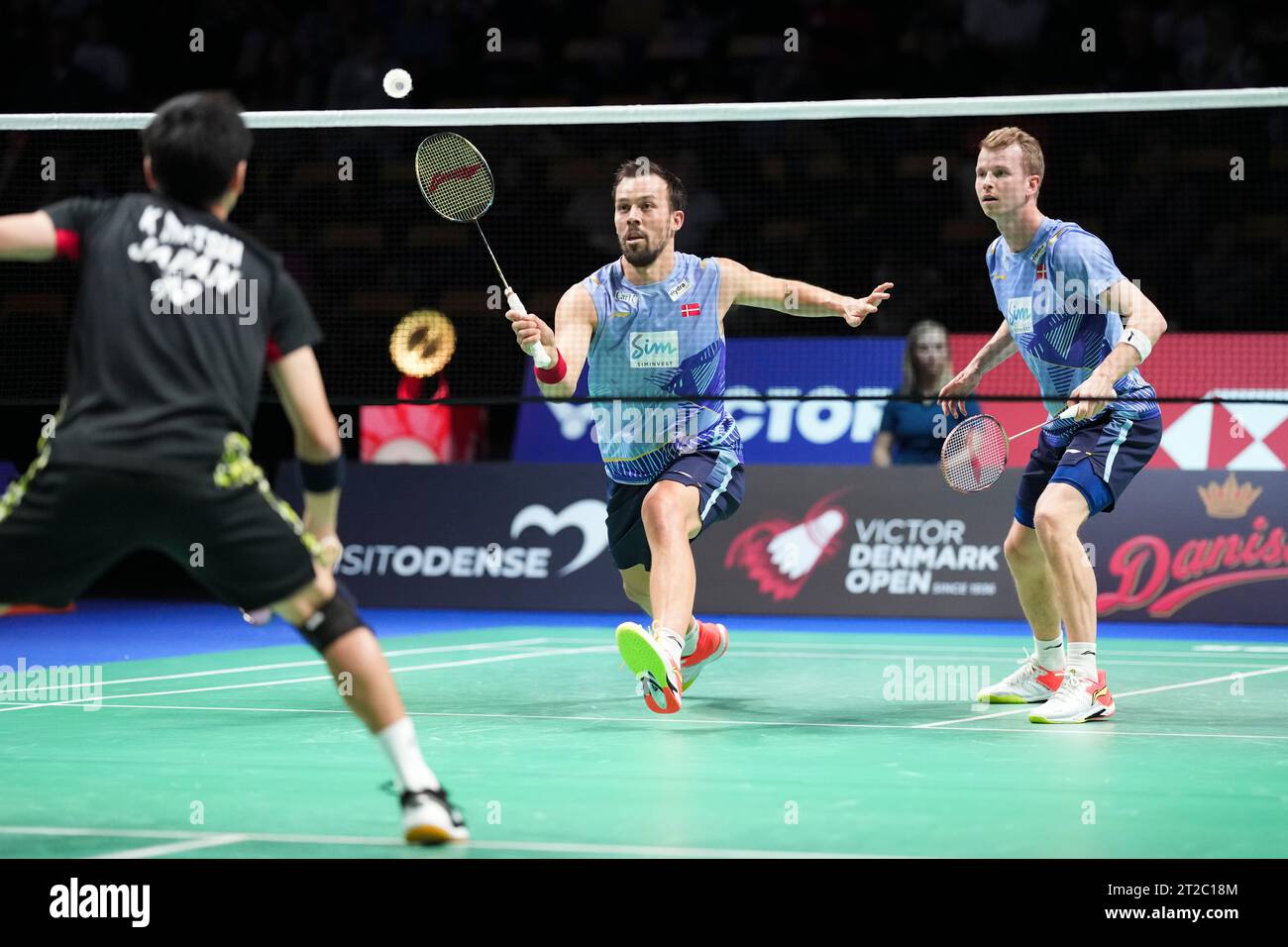 Jyske 18 October 2023. Kim Astrup (th) and Anders Skaarup Rasmussen in ...