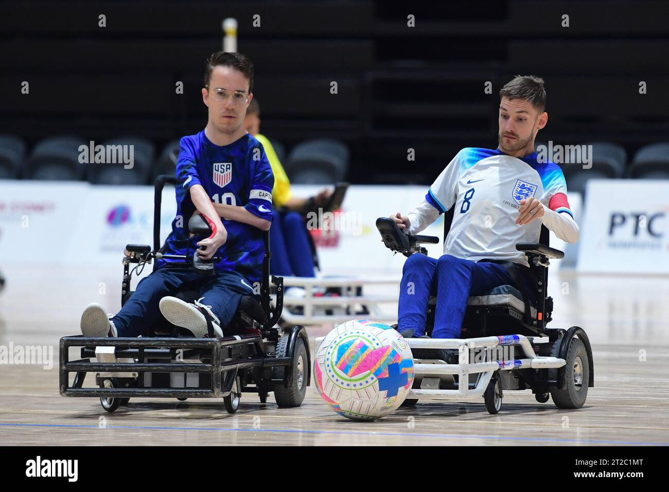 Sydney, Australia. 18th Oct, 2023. Riley Johnson (L) of the United ...