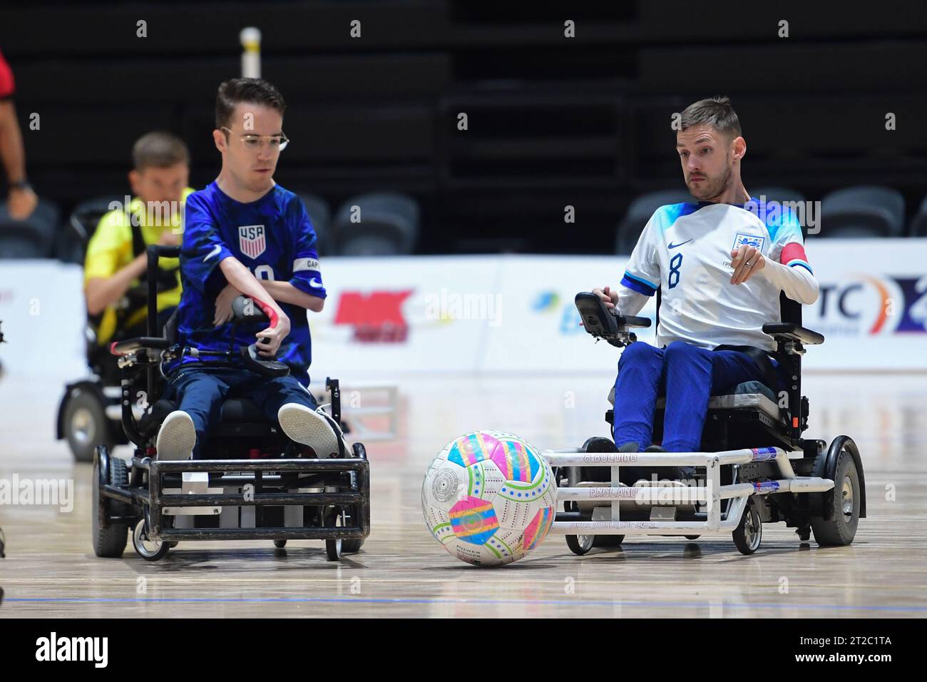 Sydney, Australia. 18th Oct, 2023. Riley Johnson (L) of the United ...