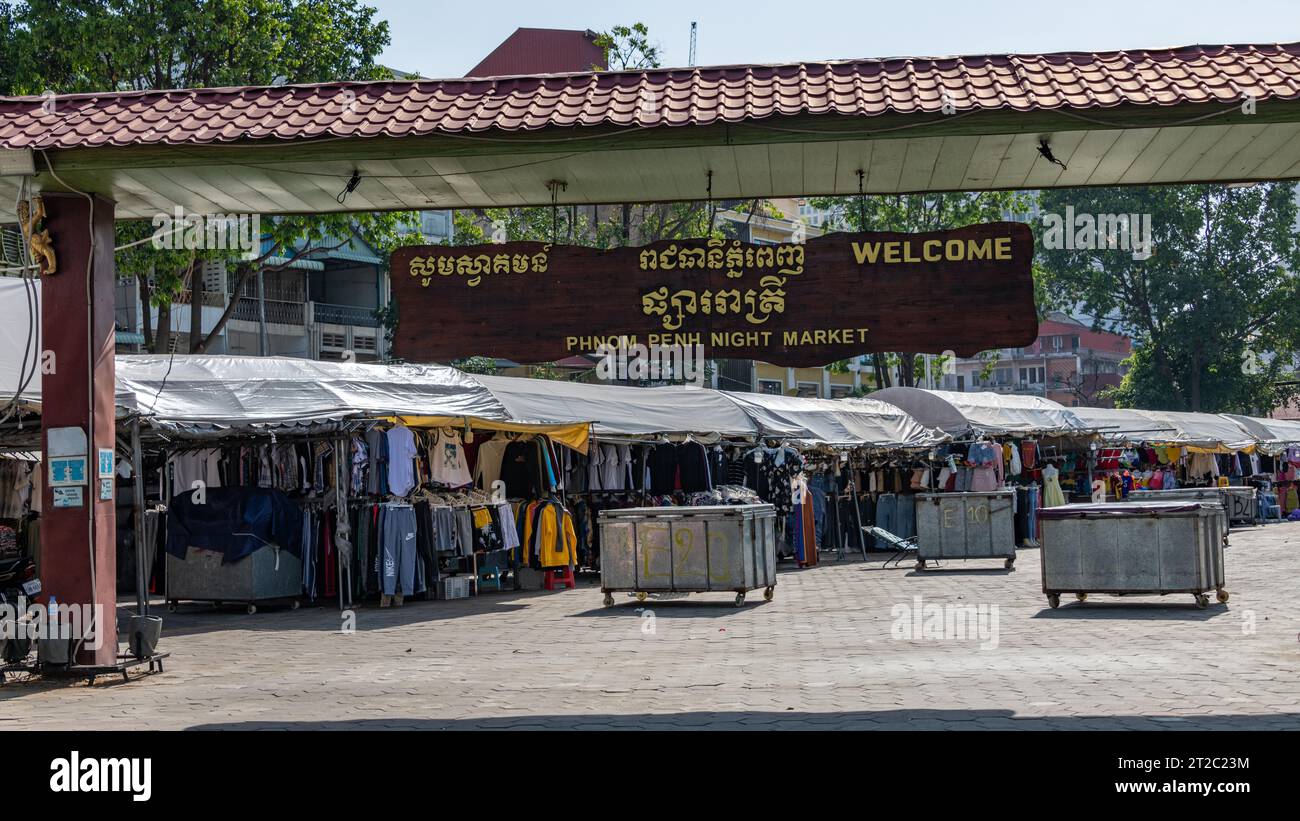 Night Market, Phnom Penh, Cambodia Stock Photo - Alamy