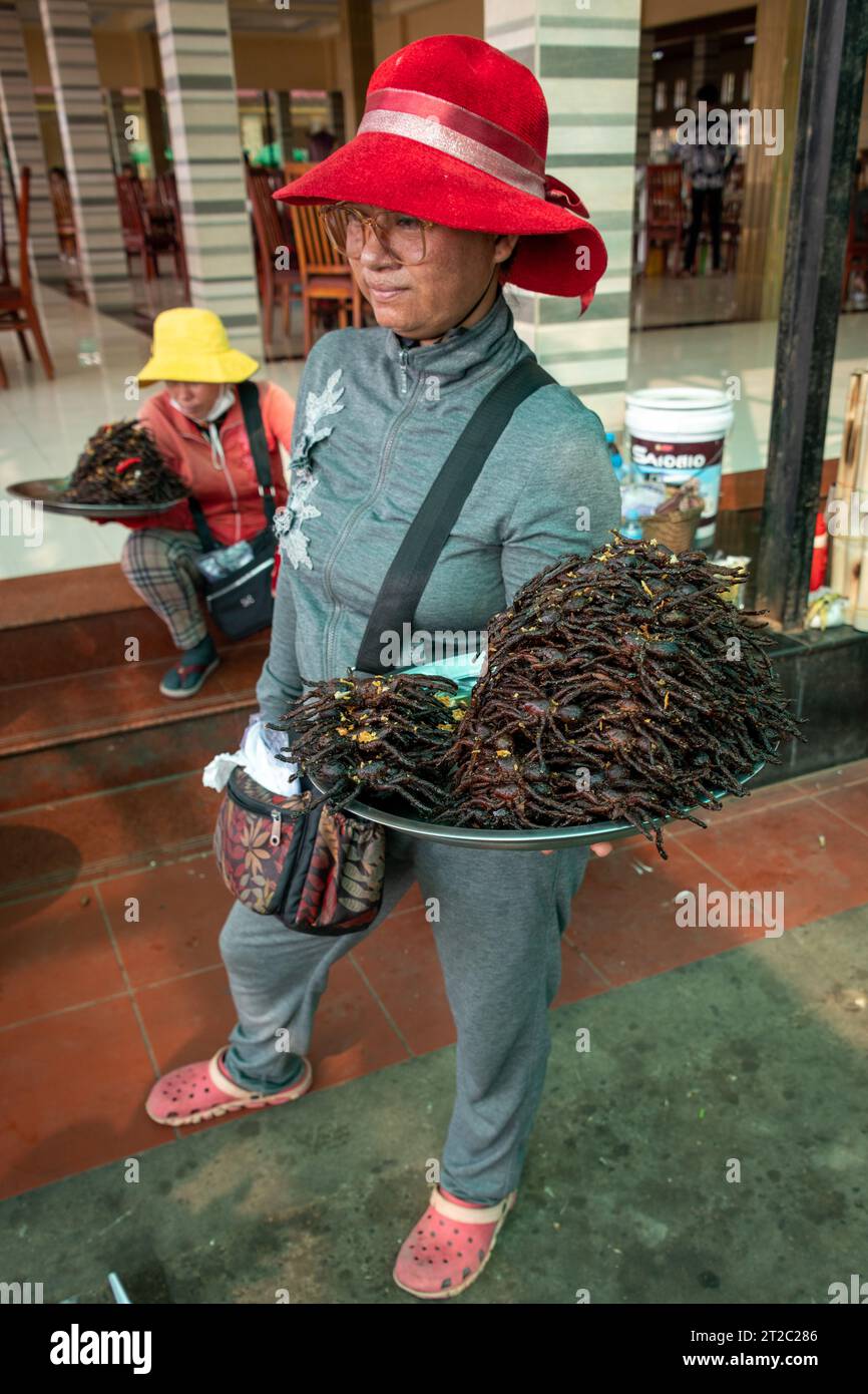 Spider Market at Skun, Cambodia Stock Photo - Alamy