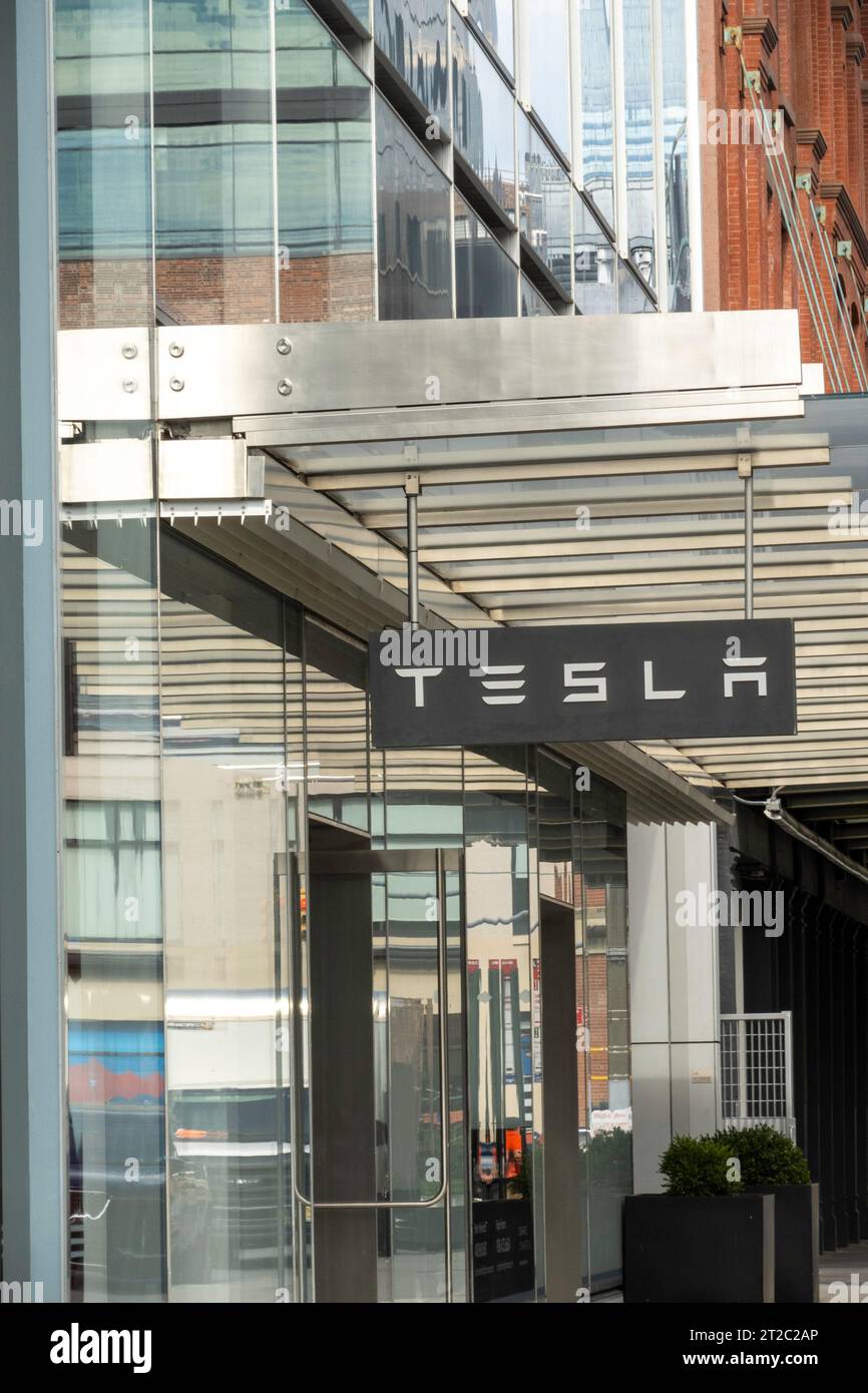 The Tesla building is located at 860 Washington St. in the meatpacking ...