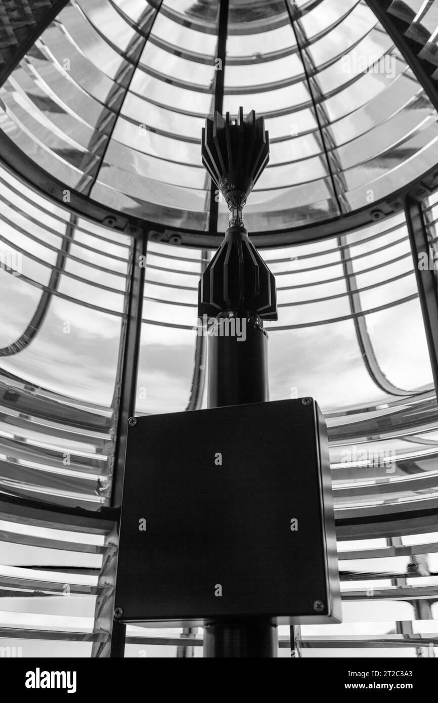Lens in Blacksod Lighthouse, Belmullet, County Mayo, Ireland Stock ...
