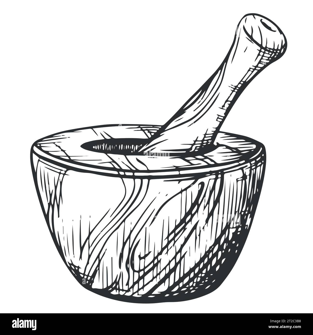 Mortar and pestle drawing hi-res stock photography and images - Alamy