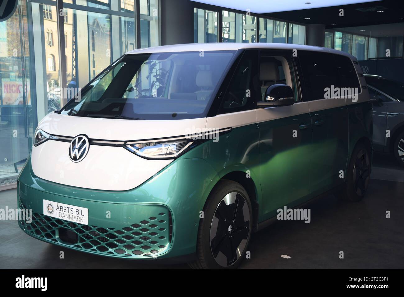 Copenhagen, Denmark /18 October. 2023/.VW volks wagen auto place in ...
