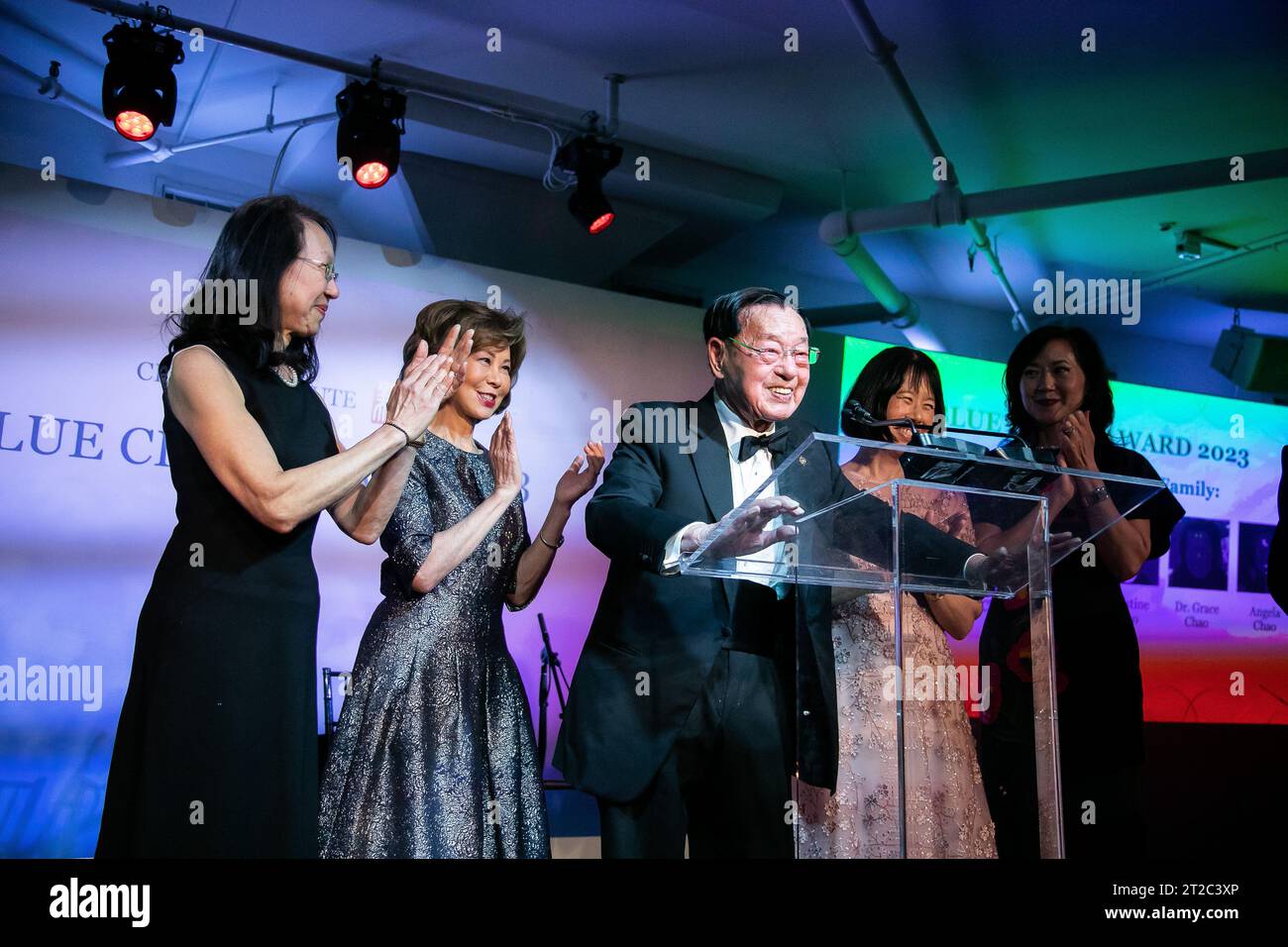 New York, USA. 17th Oct, 2023. The founder and honorary chairman of ...