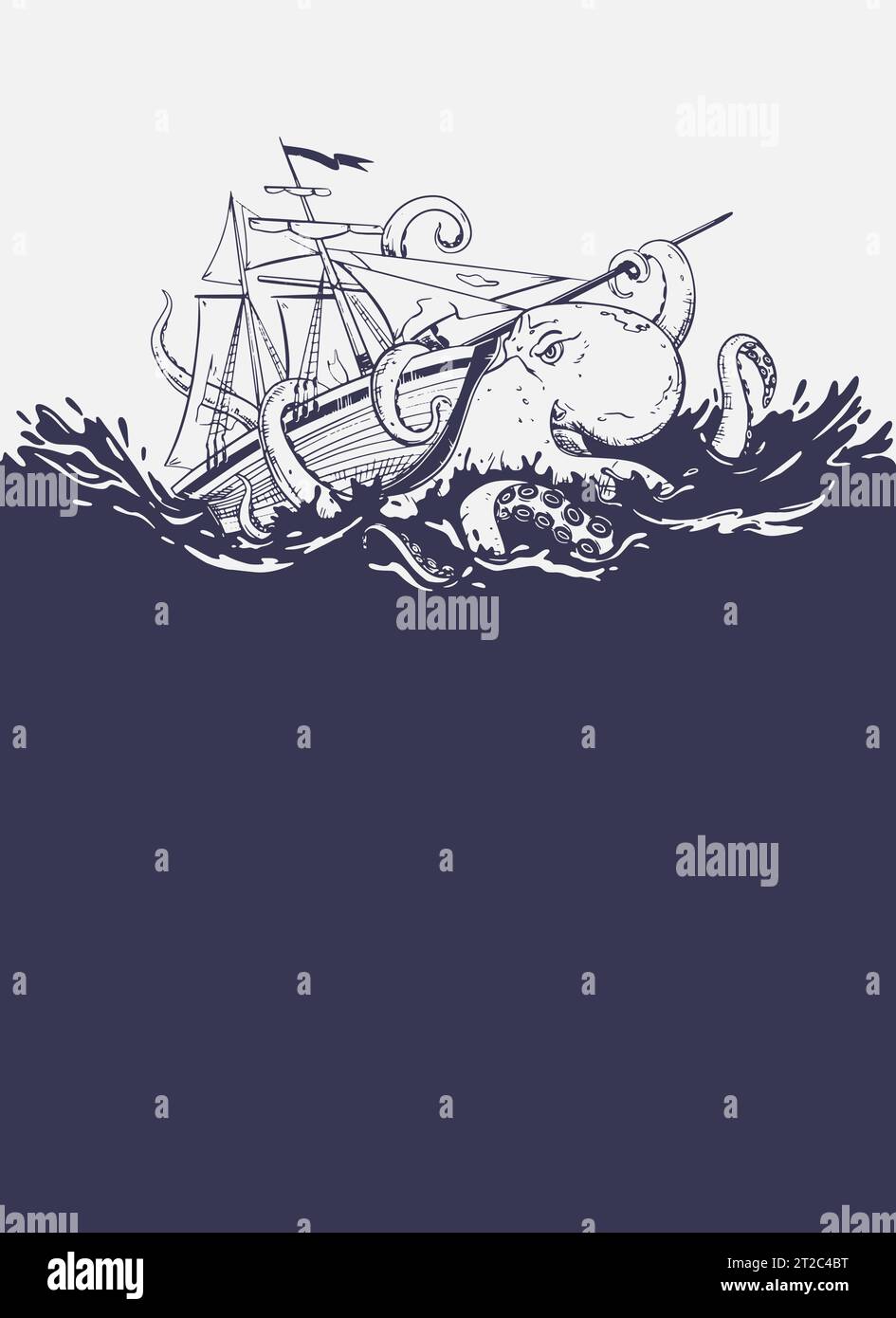 Illustration sea monster from Stock Vector Images - Alamy