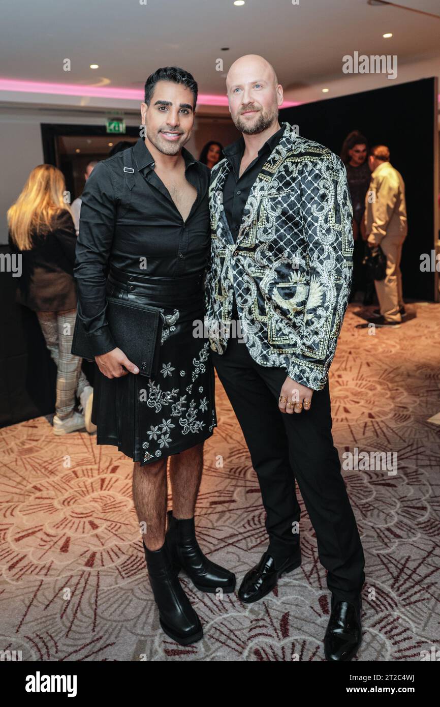 London, UK. 18th Oct, 2023. Ranj Singh and guest. The Pink News Awards ...