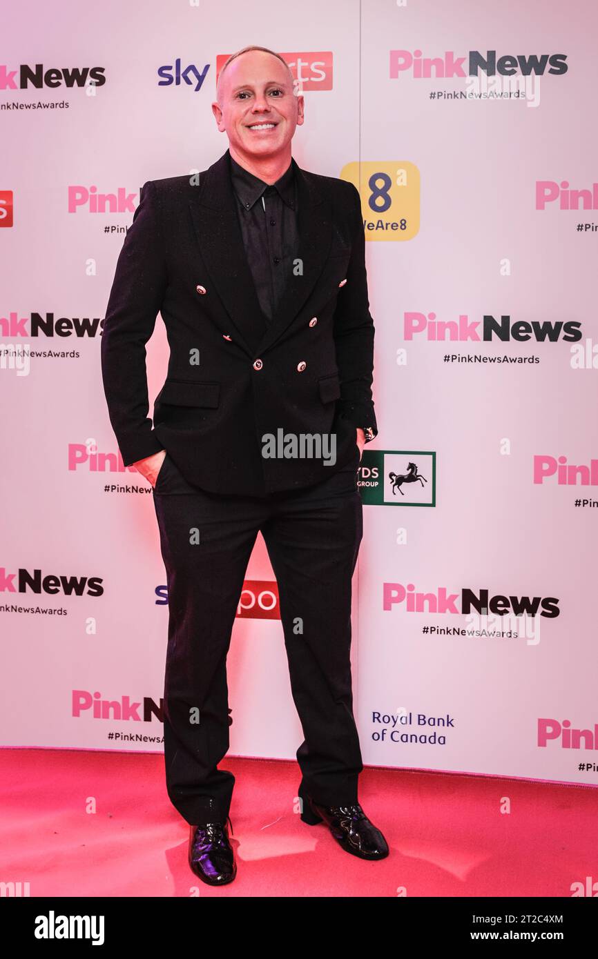 London, UK. 18th Oct, 2023. Rob Rinder and partner. The Pink News ...