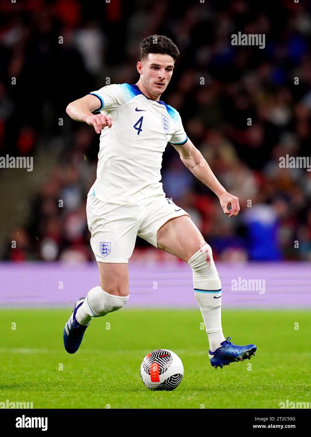 England’s Declan Rice during the UEFA Euro 2024 qualifying match at ...