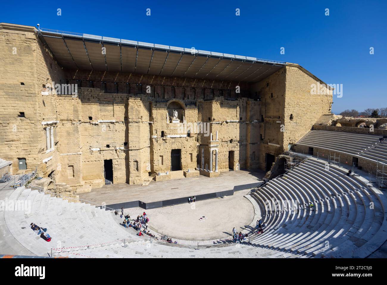 Roman Amphitheatre, Orange, UNESCO world heritage, Provence, France ...