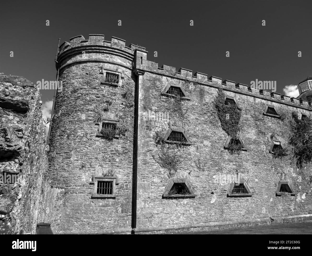 Old celtic castle tower, Cork City Gaol prison in Ireland. Fortress ...