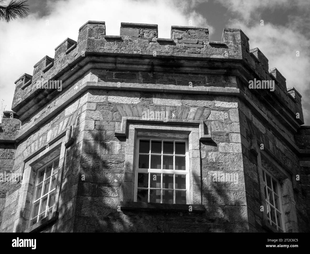 Old celtic castle tower, Cork City Gaol prison in Ireland. Fortress ...