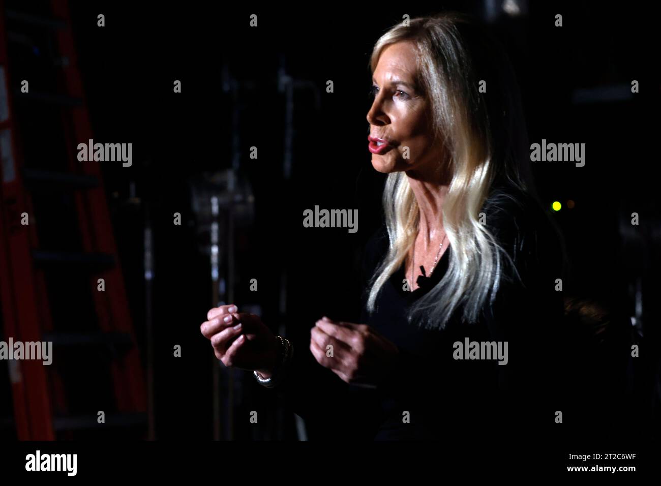 Beth Holloway speaks in an interview, Wednesday, Oct. 18, 2023, in ...