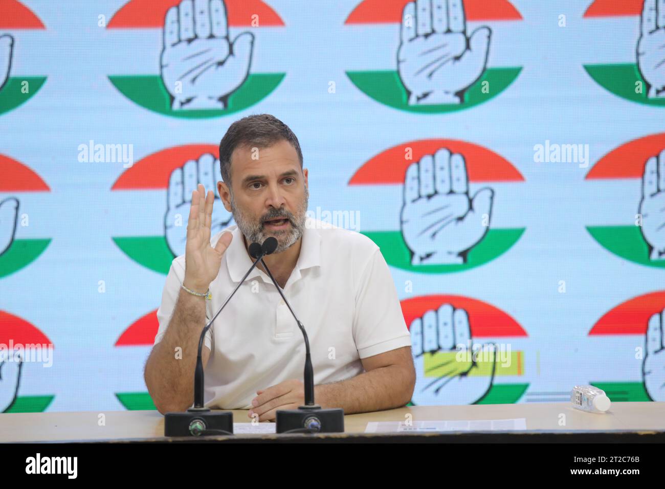 New Delhi, India. 18th Oct, 2023. Indian National Congress party leader ...