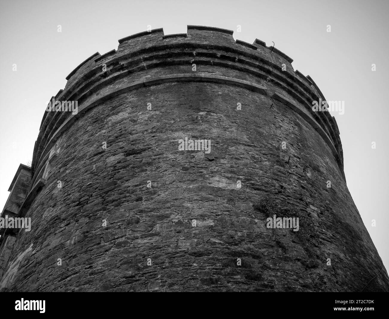 Old celtic castle tower, Cork City Gaol prison in Ireland. Fortress ...