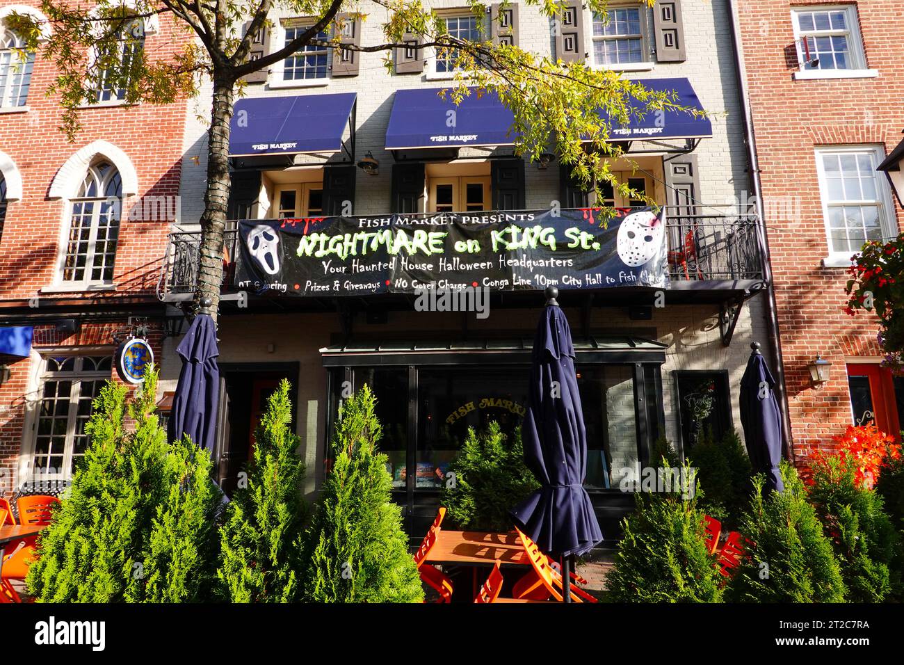 Nightmare on King Street, banner advertising Halloween event, Old Town ...
