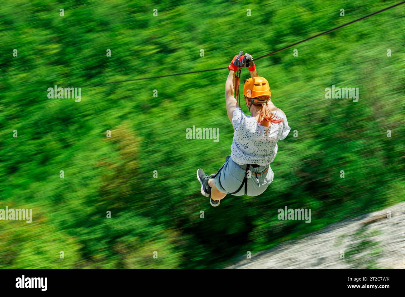 Women Enjoying Thrilling Zipline Experience, Embracing the Exhilaration ...