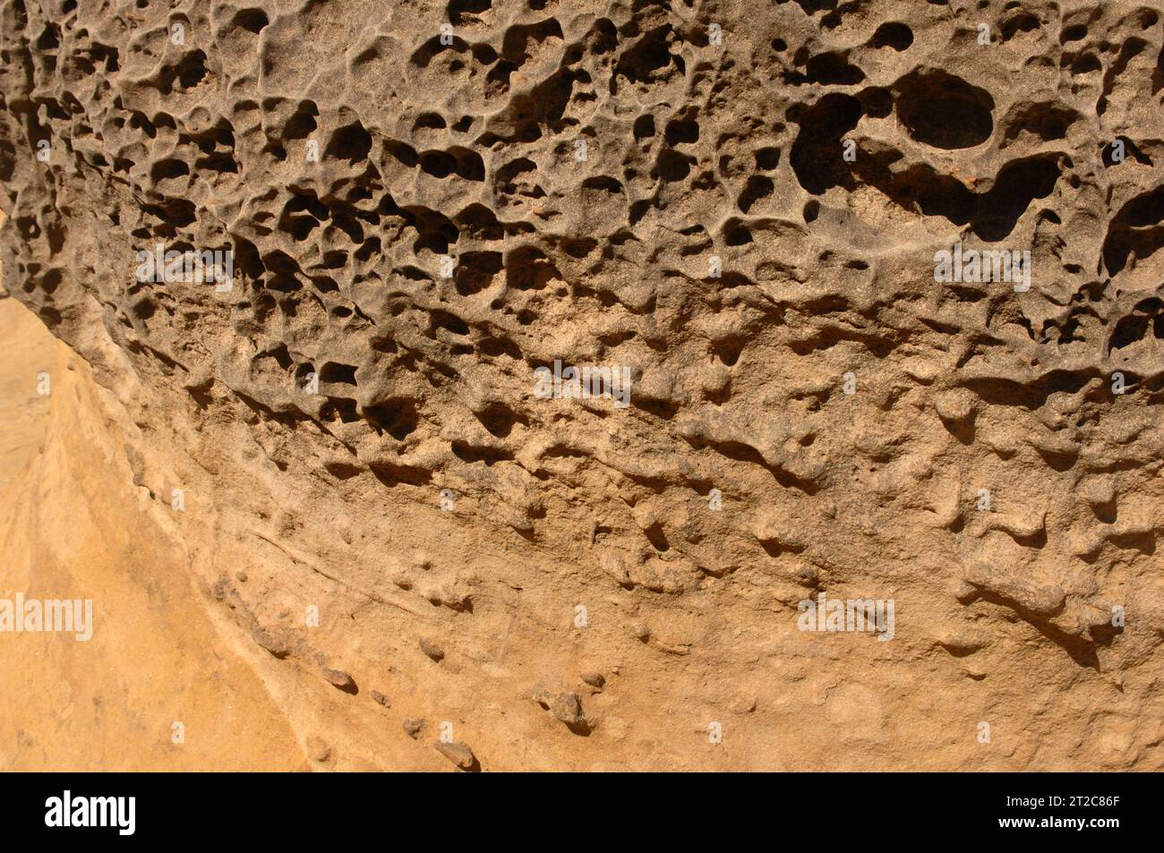 Honeycomb Rocks. Yehliu Geopark, New Taipei City, Taiwan Stock Photo ...
