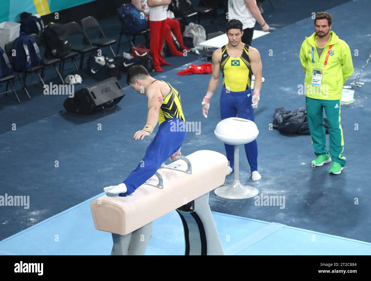 Santiago, Chile. 18th Oct, 2023. (INT) Brazilian Athletes during ...