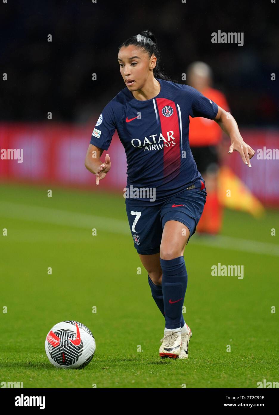 Paris Saint-Germain's Sakina Karchaoui during the UEFA Women's ...