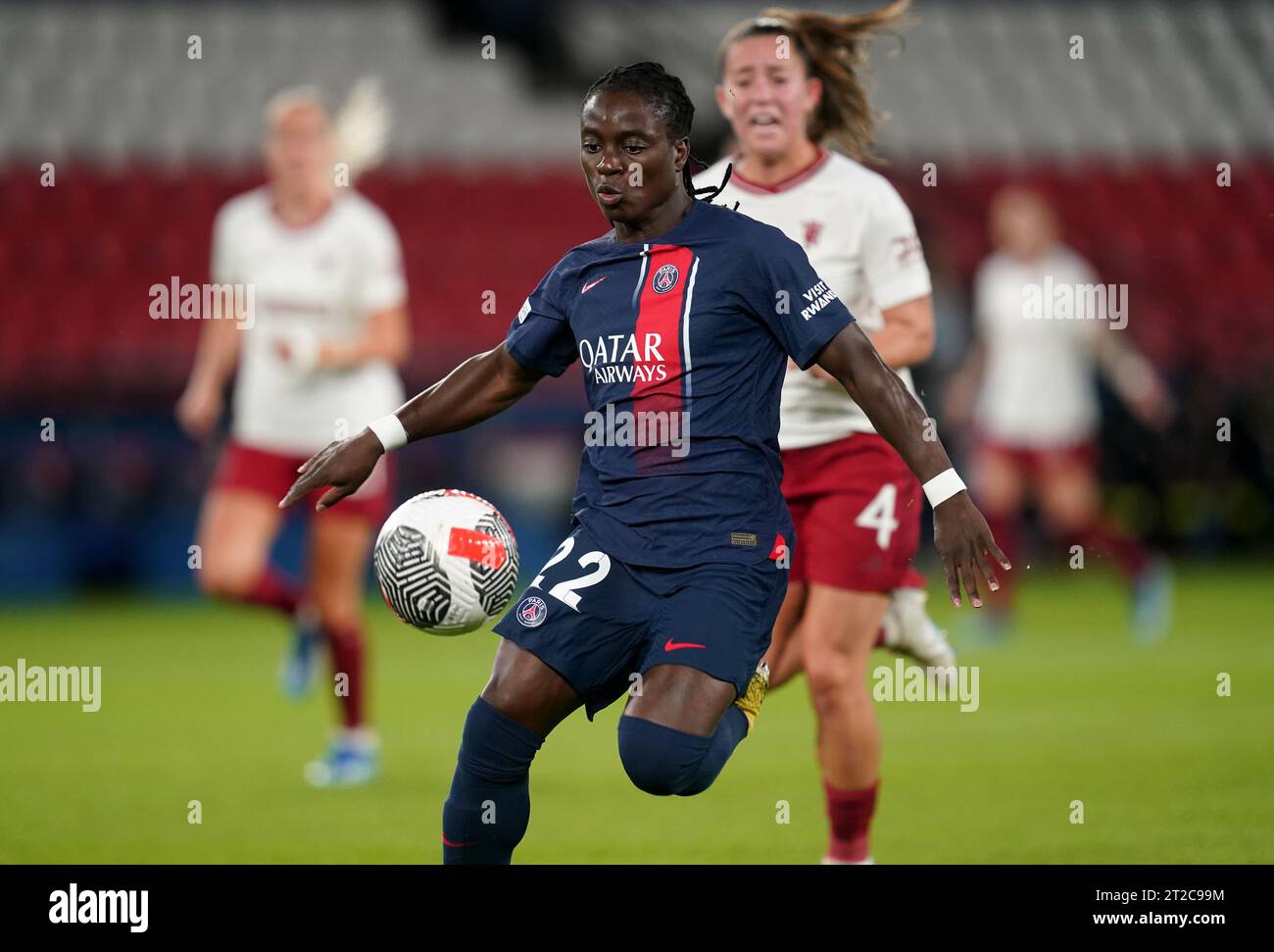 Paris Saint-Germain's Tabitha Chawinga during the UEFA Women's ...