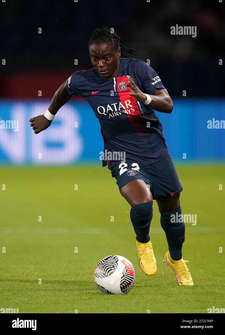 Paris Saint-Germain's Tabitha Chawinga during the UEFA Women's ...