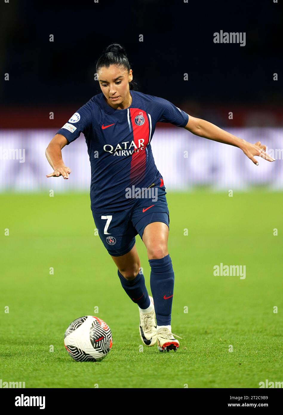 Paris Saint-Germain's Sakina Karchaoui during the UEFA Women's ...