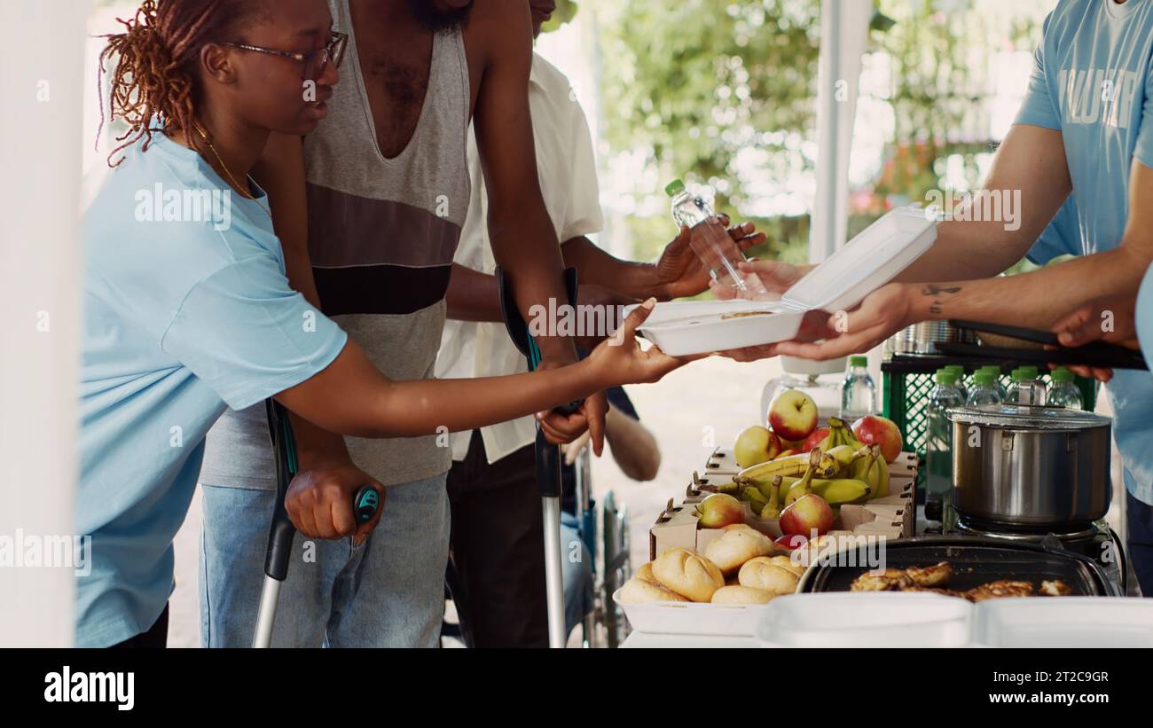 Voluntary individuals contributes to and offers humanitarian help to ...