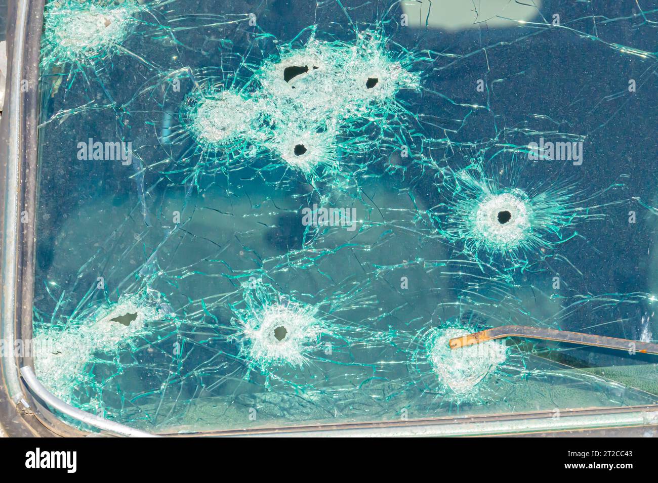 background bullet hole glass abstract crime gun shot. bullet wounds on ...