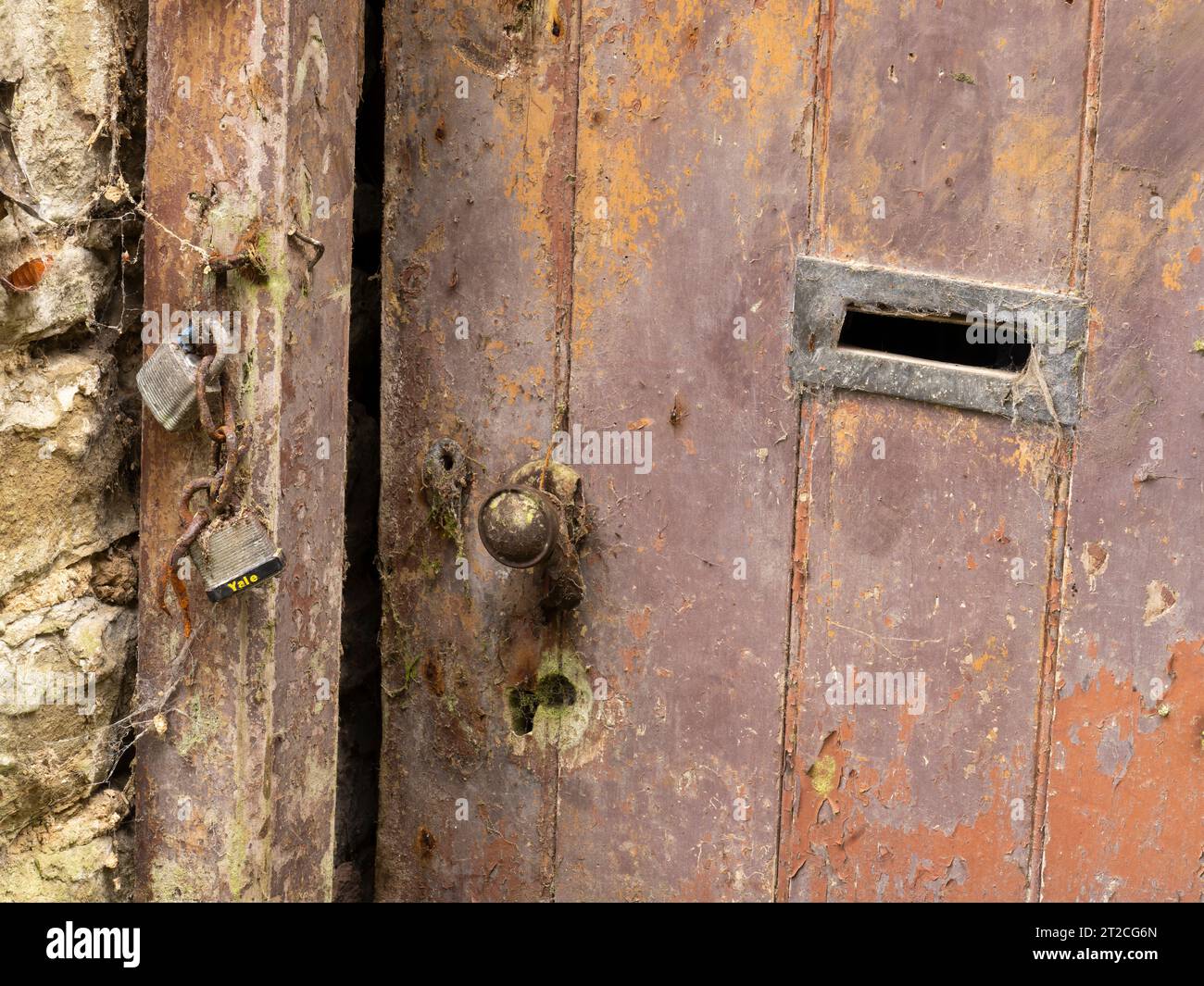 An old, abandoned building in Aldon Gutter near Onibury, South ...