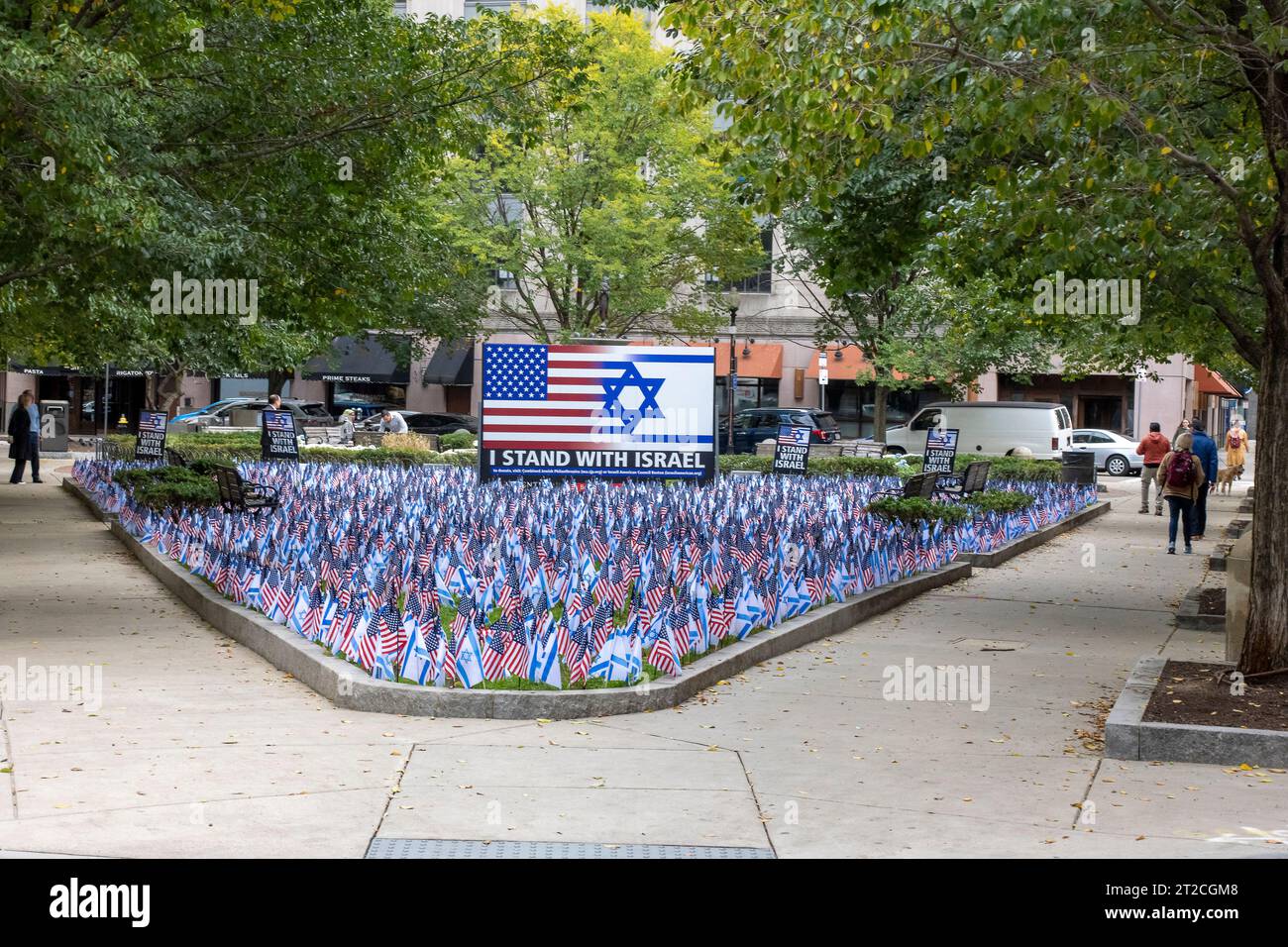 Boston, Massachusetts USA October 16, 2023 3000 Israeli and American ...
