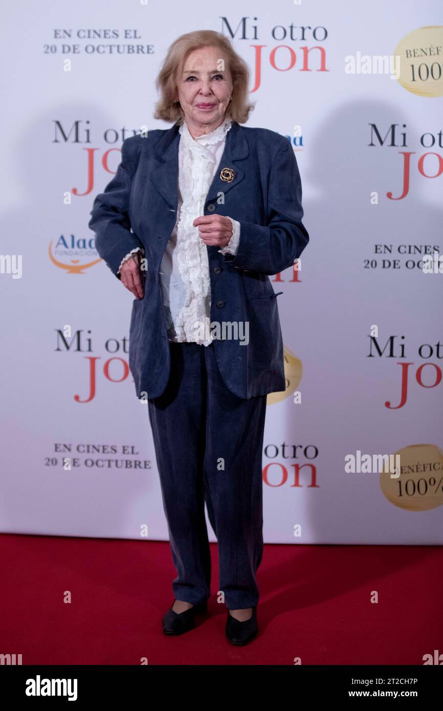 Madrid, Spain. 18th Oct, 2023. Maria Jose Alfonso attends the Mi Otro ...