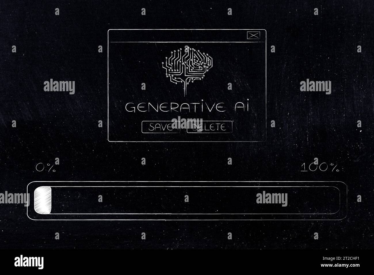 artificial intelligence and deep learning conceptual illustration ...