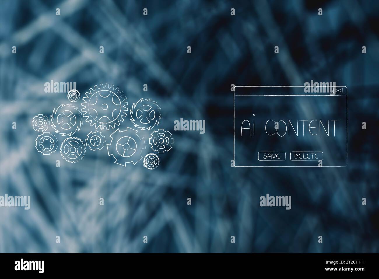 artificial intelligence and deep learning conceptual illustration, Ai ...