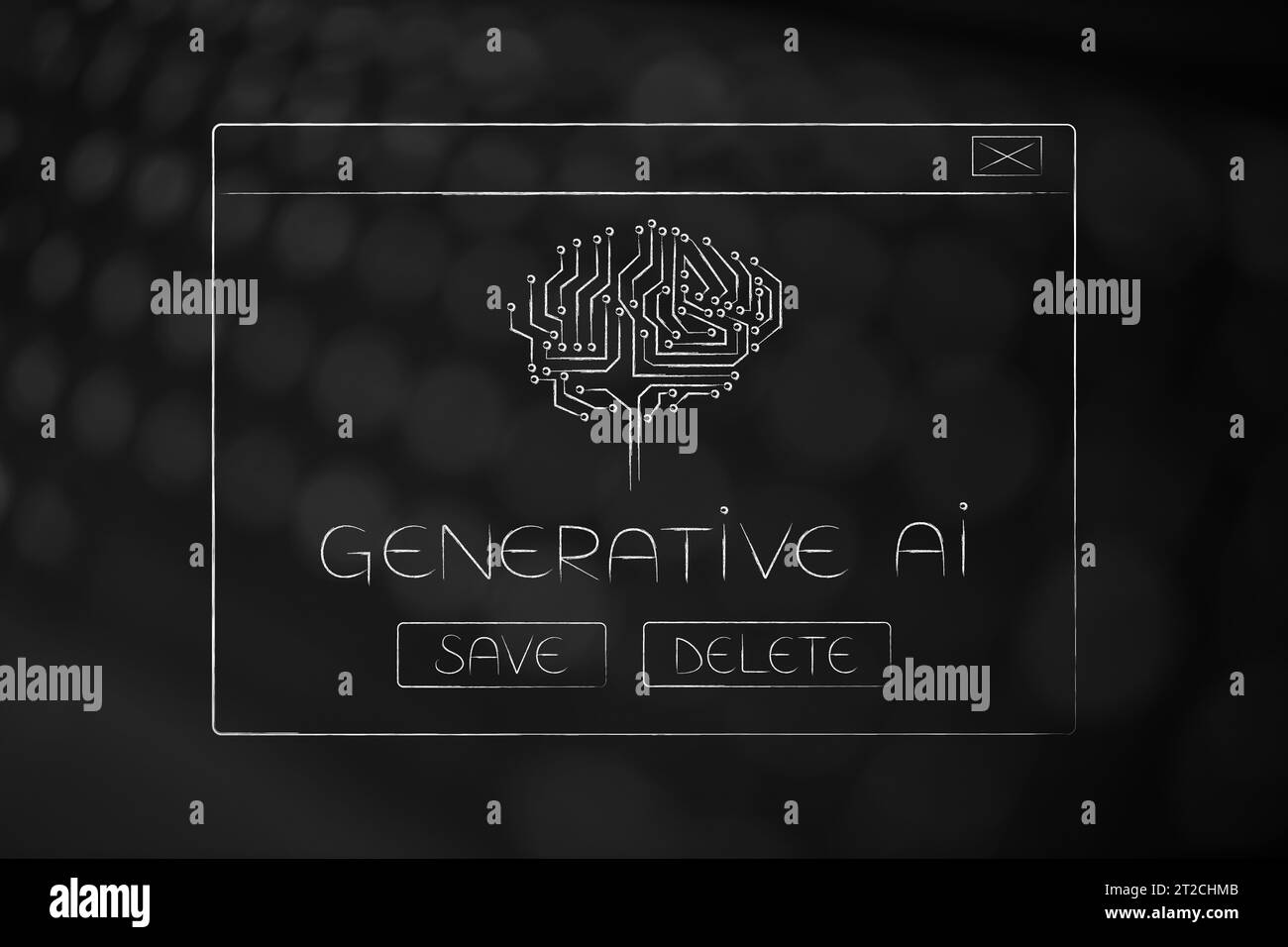 artificial intelligence and deep learning conceptual illustration ...