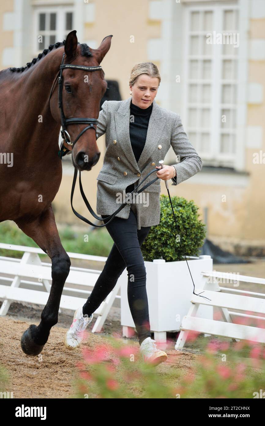 Isabel ENGLISH of Australia with Elysian Fields Prado during the first ...