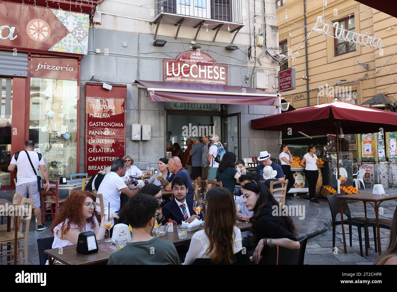 Lucches bar & galateria in Palermo, Sicily Stock Photo - Alamy