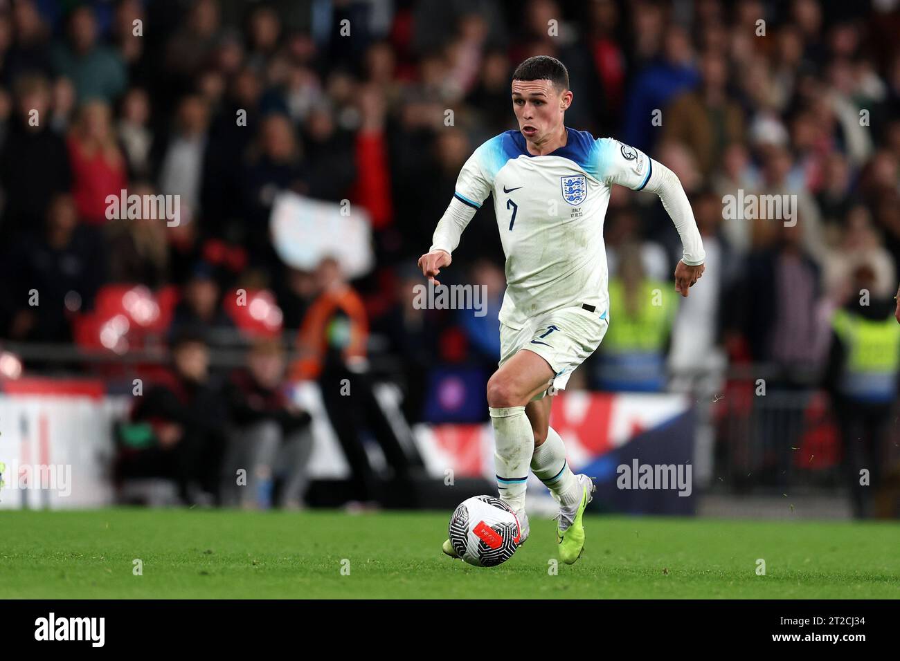 Phil Foden of England in action. England v Italy, UEFA Euro 2024 ...