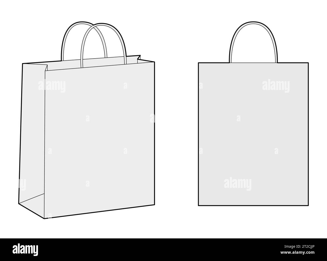 Flat Paper Bag Template