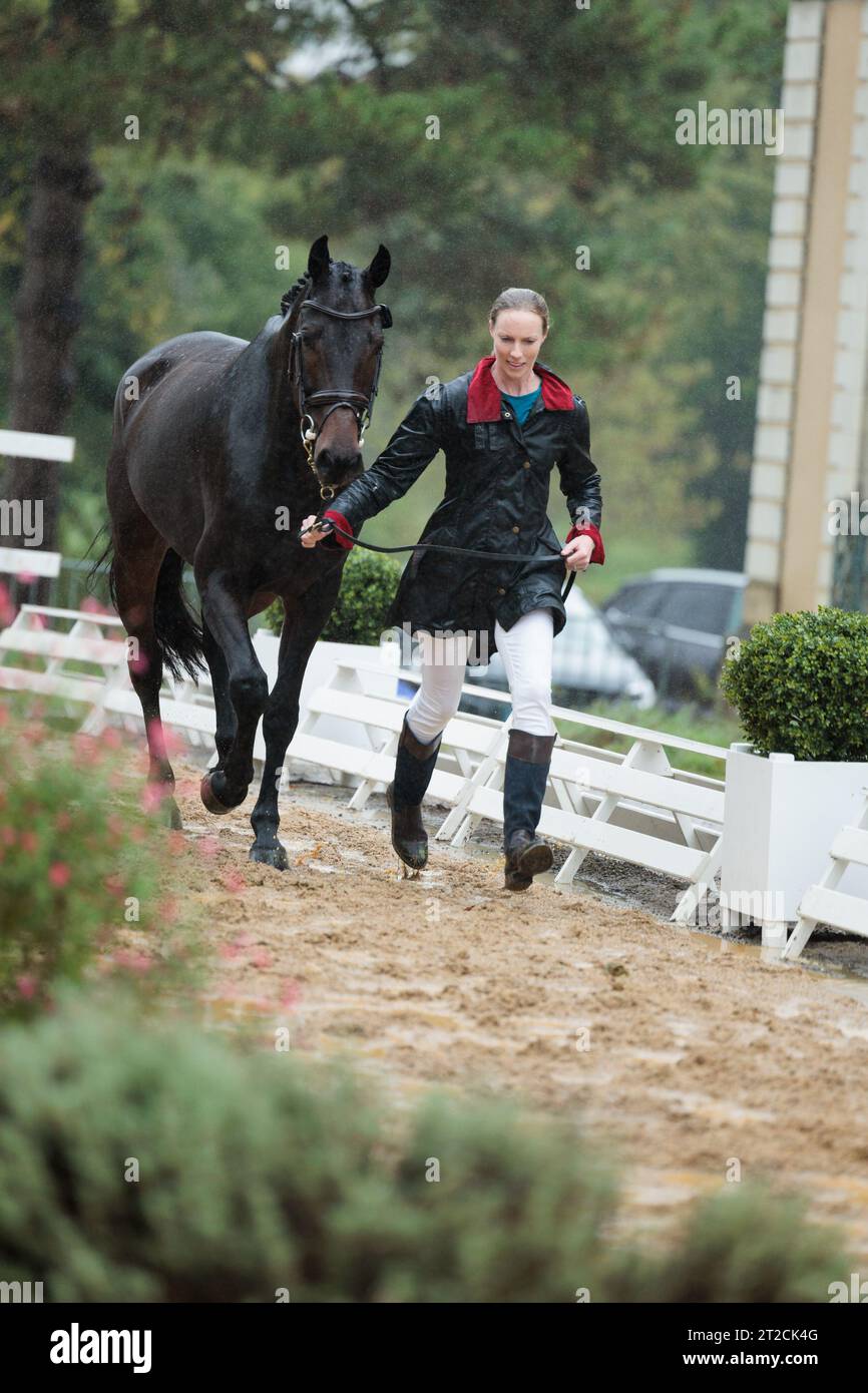 Suzanne HAGAN of Ireland with Loughview Commander during the first ...