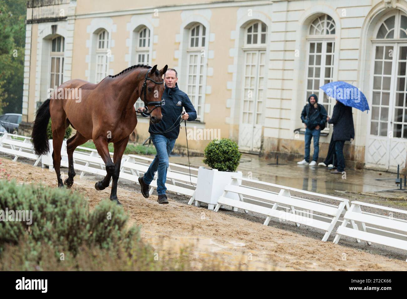 Kevin MCNAB of Australia with Faro Imp during the first horse ...