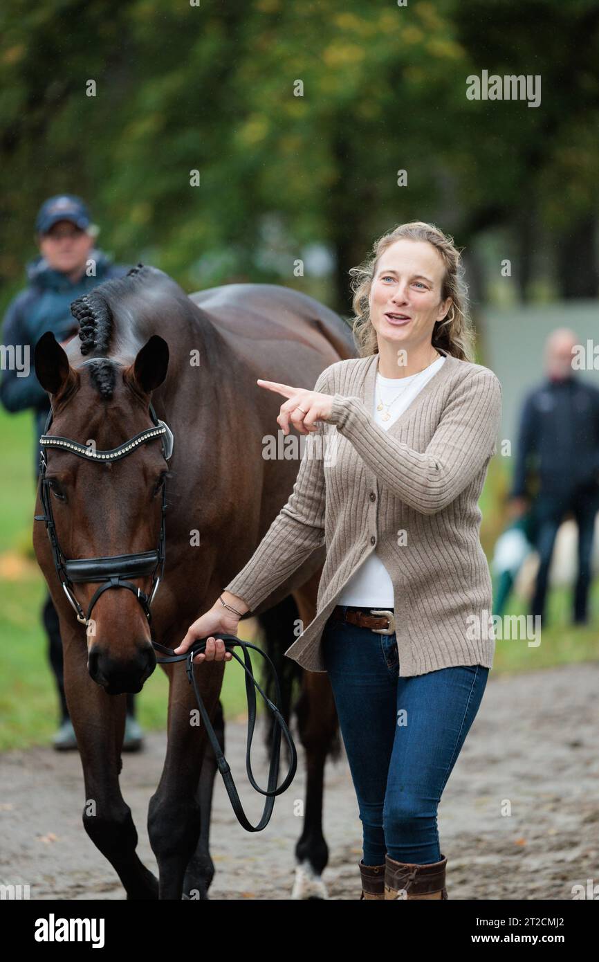 Lara DE LIEDEKERKE - MEIER of Belgium with Kiarado D'Arville during the ...
