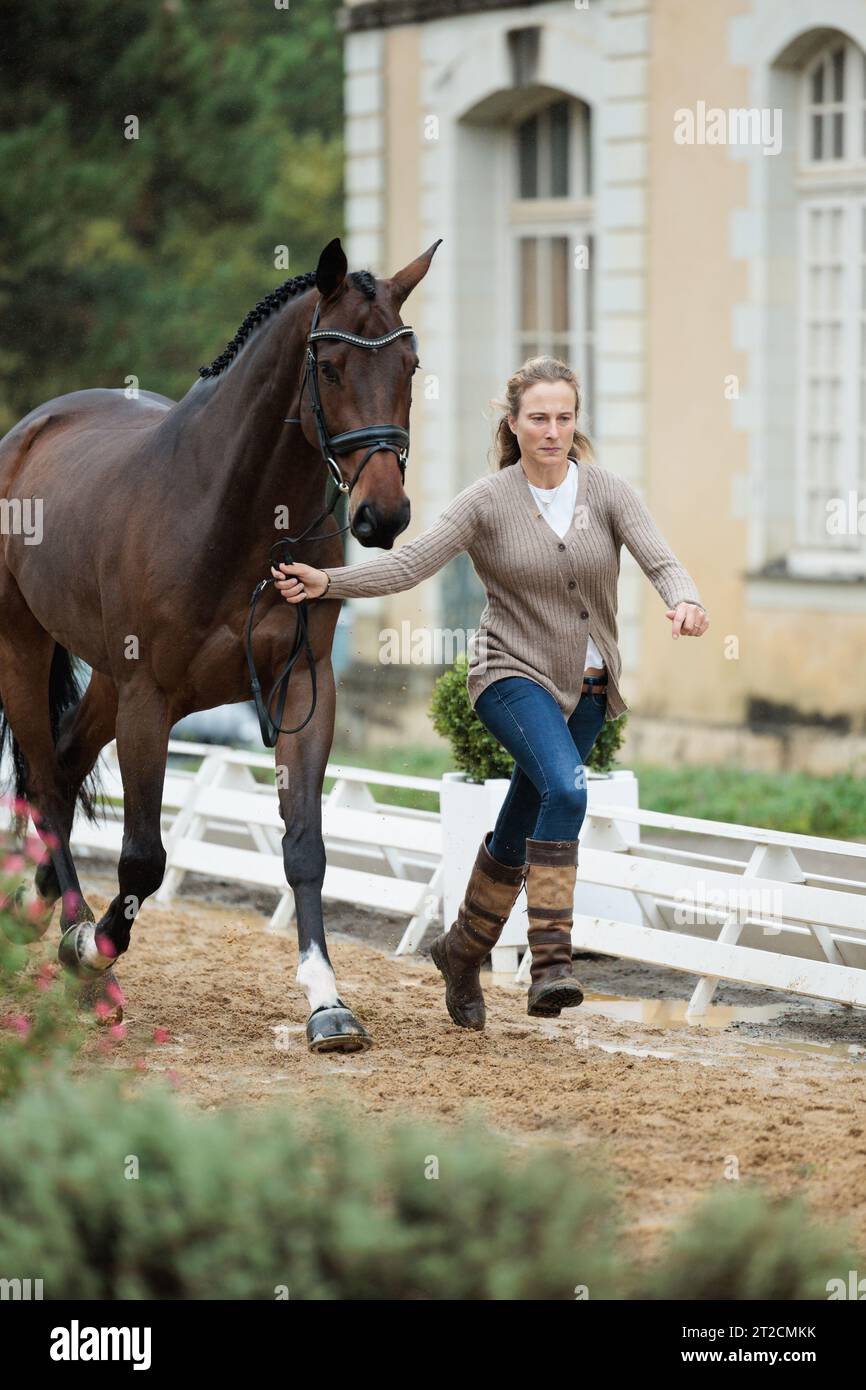 Lara DE LIEDEKERKE - MEIER of Belgium with Kiarado D'Arville during the ...