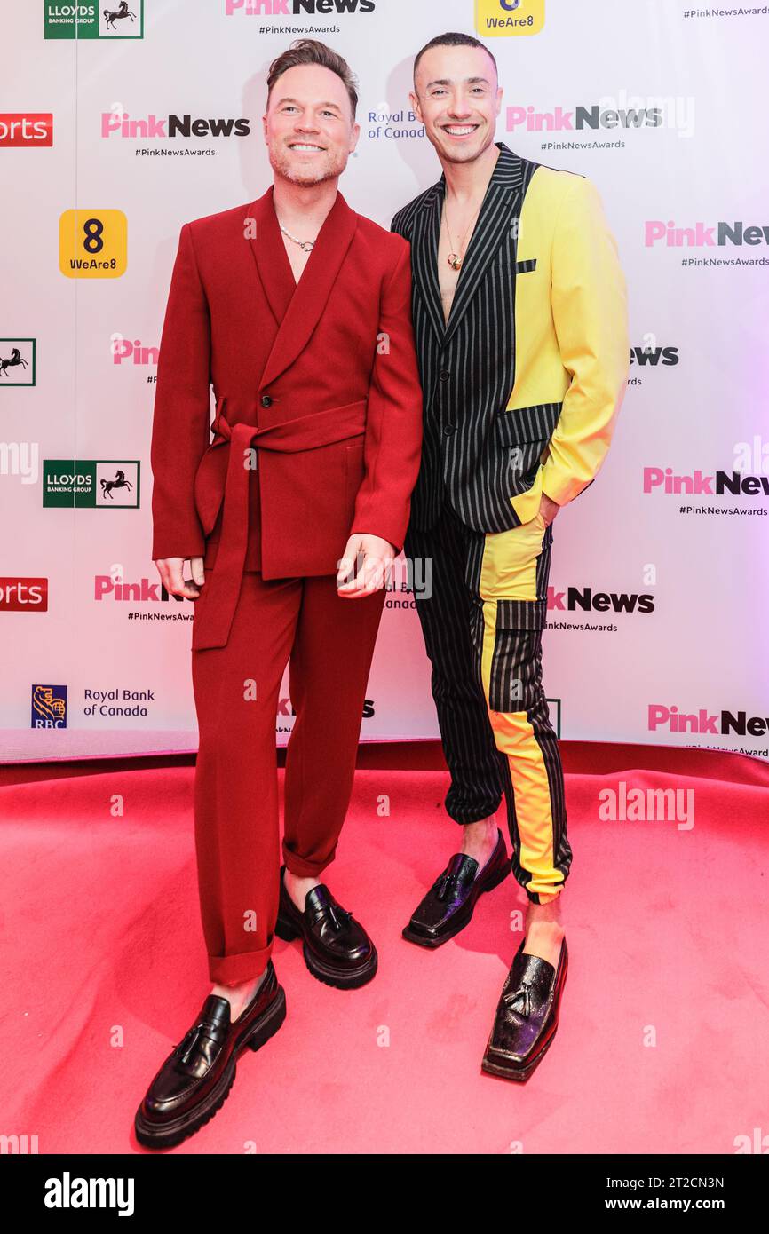 London, UK. 18th Oct, 2023. Guests.The Pink News Awards celebrates ...