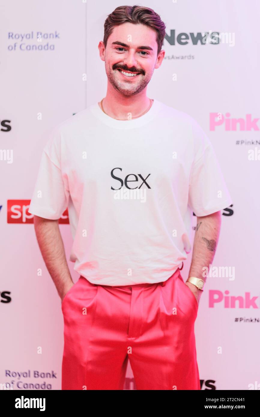 London, UK. 18th Oct, 2023. Ollie King. (I Kissed a Boy cast) The Pink ...