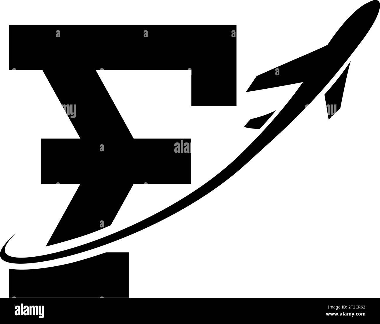 Letter f isolated on a white background Black and White Stock Photos ...